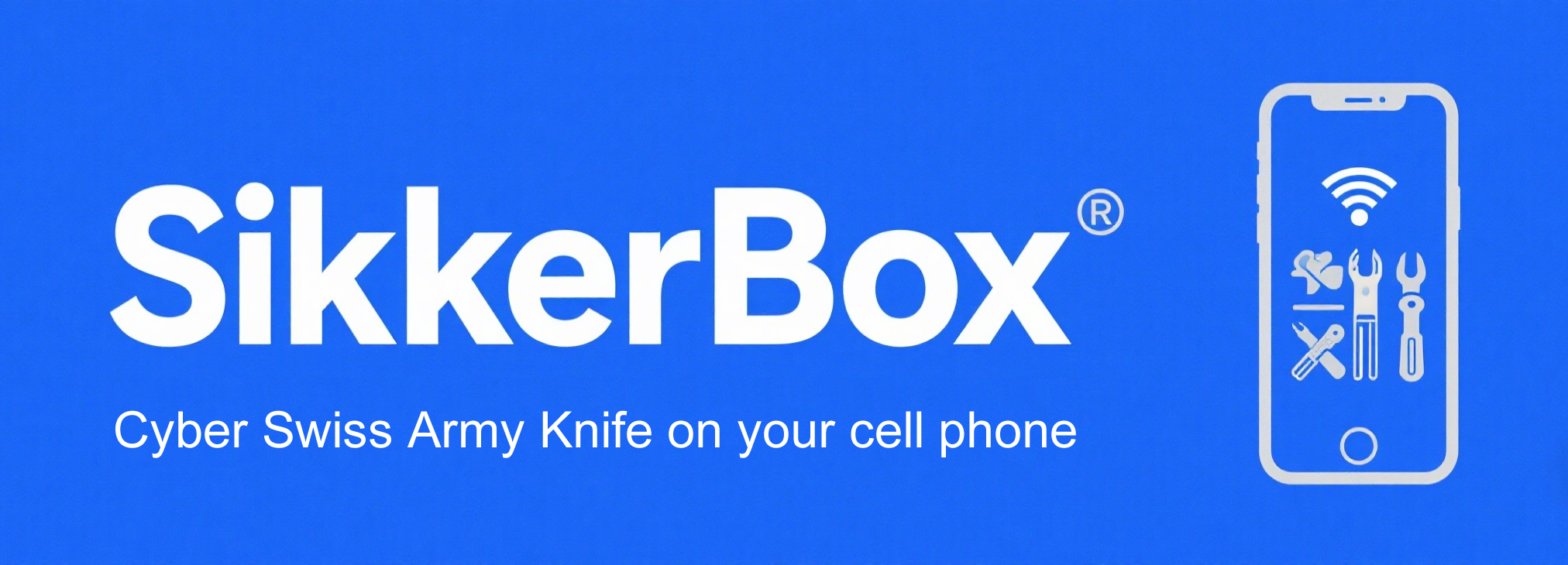 SikkerBox-Cyber Swiss Army Knife on your cell phone